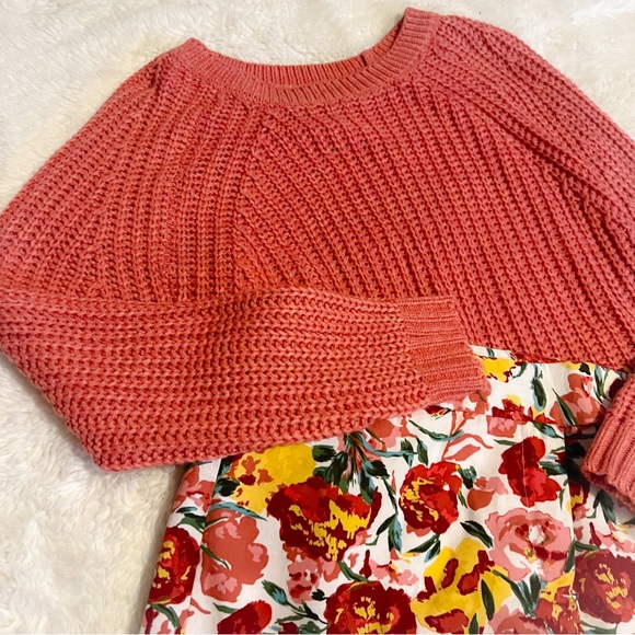 SO | Sweaters | So Rosie Pink Acrylic Long Sleeve Sweater | Poshmark